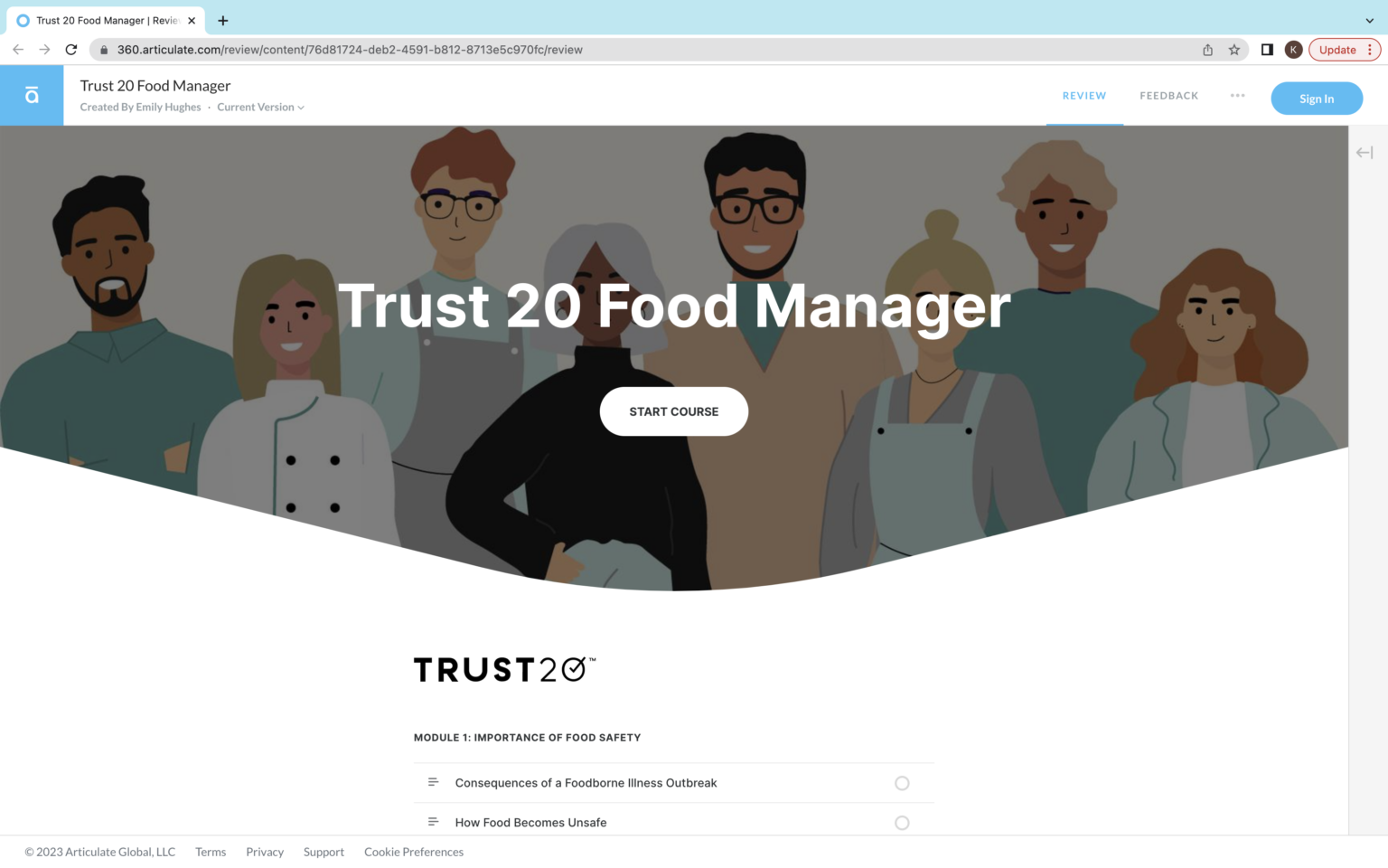 Get Your Food Manager Certification With Trust20 | Gordon Food Service