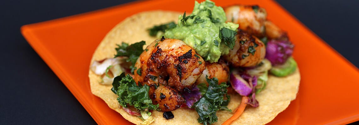 Ready-Set-Serve Kale Color Crunch & Shrimp Tostadas | Gordon Food Service